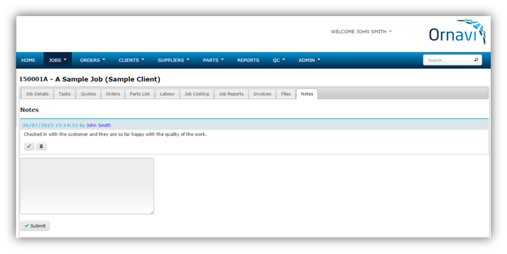 The Job Folder | Ornavi Business Software