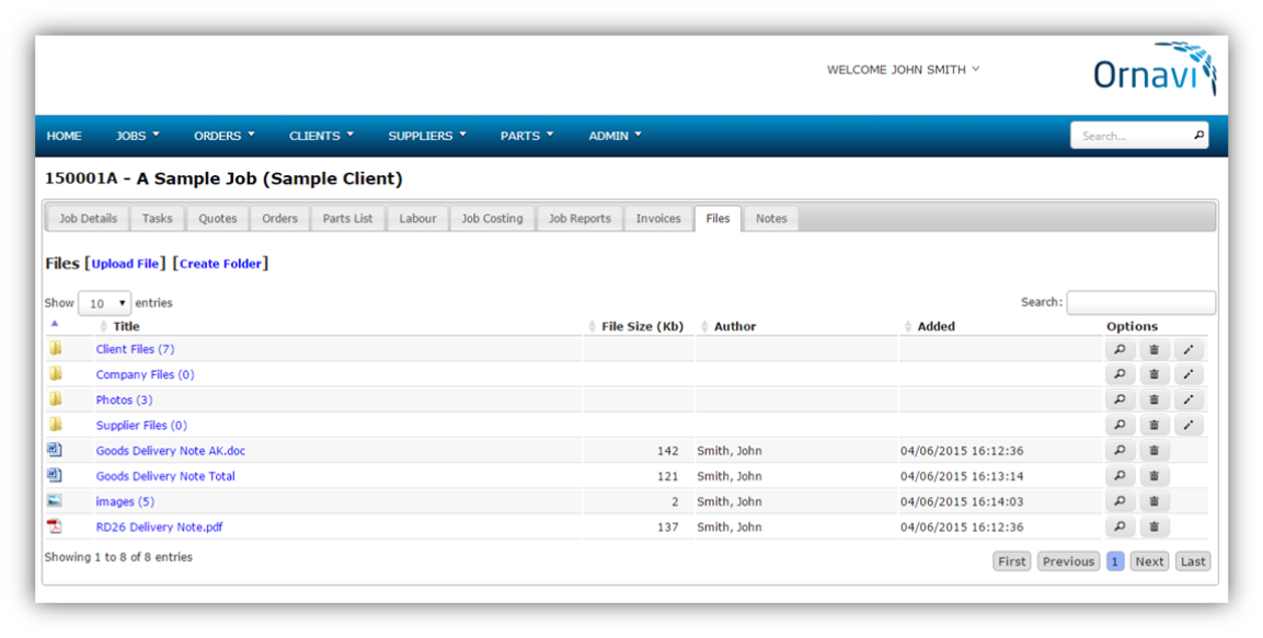 The Job Folder | Ornavi Business Software